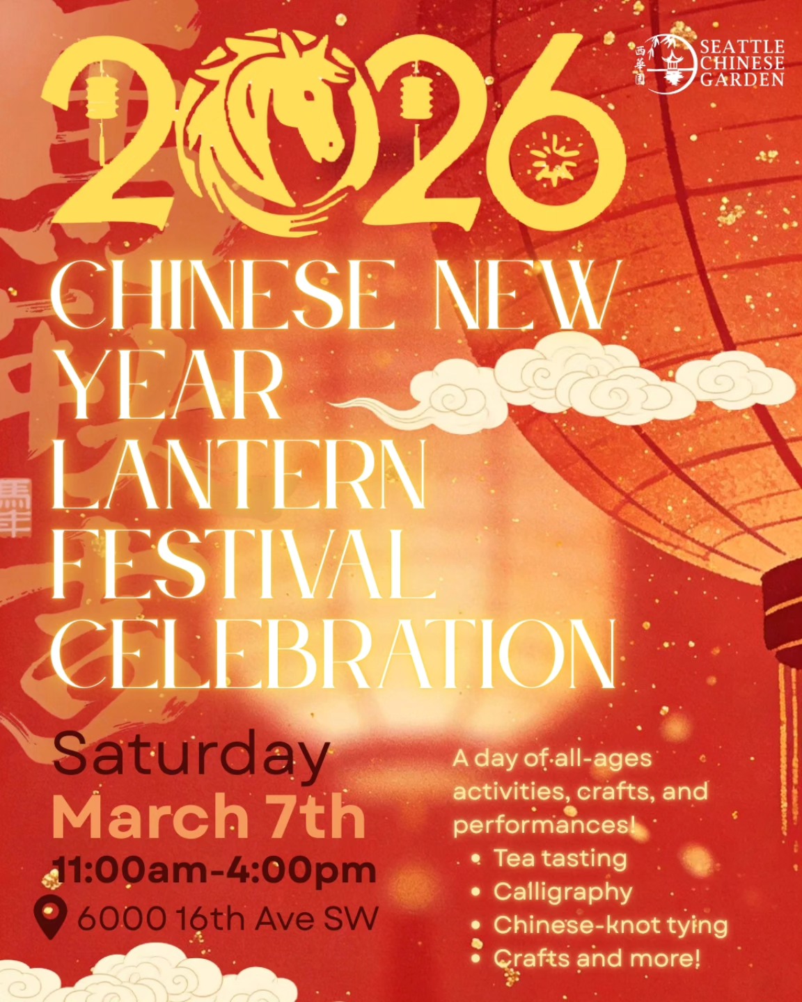 Seattle Chinese Garden to celebrate Lantern Festival with day of ...